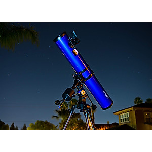 Meade Instruments 216004 Polaris 114Eq Reflector Telescope, Metallic Blue