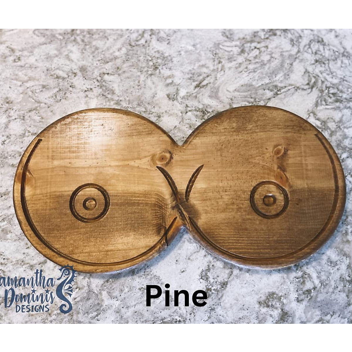 CharBOOBerie Board- Boobs, Bachelor Bachelorette Parties, His & Her Party, Gag Gifts (Pine)