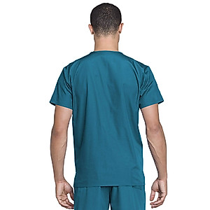 Cherokee Adult's Unisex Top and Scrub Pant Set, Caribbean Blue, Medium