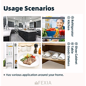 FEXIA Shelf Liner for Kitchen Cabinets, 12 Inch x 25 FT, Non Adhesive Drawer Liner, Refrigerator Liners, Washable Oil-Proof Fridge Pads Shelves Drawer, Cabinet Mat for Shelves (Clear)