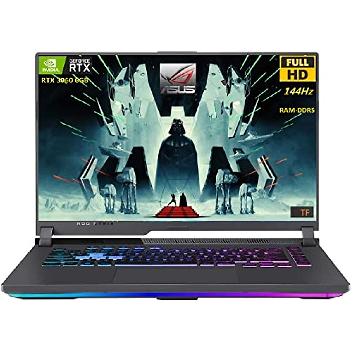 ASUS Latest ROG Strix Premium G15 Series Gaming Laptop, 15.6” 144Hz IPS FHD Display, 6GB NVIDIA RTX 3060, 8-Core AMD Gaming Ryzen 7-4800HX, 64GB DDR5, 4TB SSD, Wi-Fi6, Backlit RGB-KYB, Win11H, T.F
