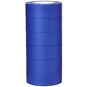 Amazon Basics Blue Painters Tape, 1.9 Inches x 180 Feet - Set of 6 Rolls