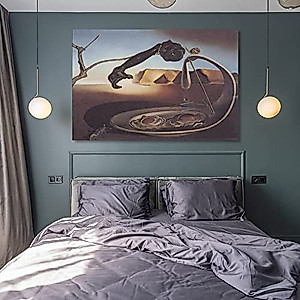 ZOW ZOW MEN Salvador Dali The Sublime Moment Surrealism Dalí Canvas Poster Wall Art Decor Print Paintings for Living Room Bedroom Decoration Frame:12x18inch(30x45cm)
