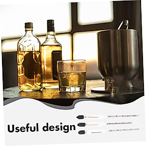 MUSISALY 3pcs Sugar Meter Hydrometer Beer Sugar Scales Sweet Gauges Liquid Gauges Maple Syrup Measurement Sugar Gauges Wine Scales Syrup Meter Sweet Scales Wine Gauges Transparent Iron Sand