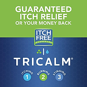 TriCalm Soothing Steroid-Free Anti-Itch Hydrogel for Bug Bites, Eczema, and More, Contains No Hydrocortisone, 2 Fl Oz