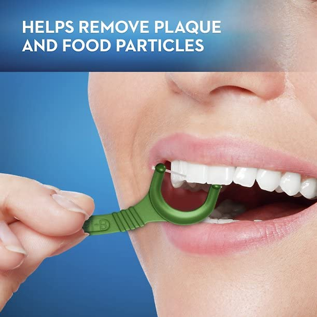 Oral-B Glide Detoxifying Mint Dental Floss Picks Infused with Tea Tree Oil, 75 Count (Pack of 4)