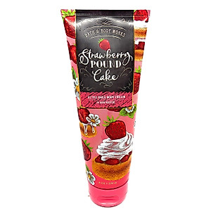 Bath and Body Works Strawberry Pound Cake Body Cream 8 Ounce Full Size