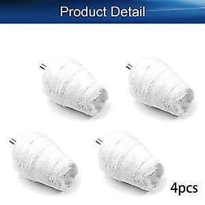 Auniwaig 4PCS 55mm Polishing Wheel Cotton,Conical Buffing Wheel Pad Polishing Wheel with 1/4" Handle for Manifold Aluminum Stainless Steel Chrome