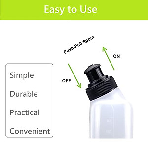 HECHZSO 2x10 oz BPA-Free Water Bottles for the Running Hydration Belt, Fuel Belts Replacement Bottle Set for Marathon Walking Hiking Cycling Trail Skiing (2 PACK) (2x10 oz Water Bottles)