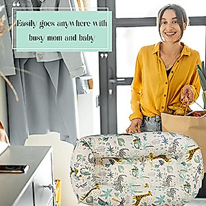 Newborn Baby Nest Portable Infant Lounger Replacement Cover ONLY, Hypoallergenic, Premium, Fits Dockatot Deluxe