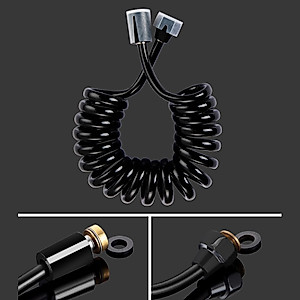 Handheld Bidet Sprayer, Wall Mounted Bidet Toilet Sprayer, Black Gold Hand Held Bidet With One-In-Two-Out Angle Valve And Spring Hose, Bathroom Hand Sprayer Kit For Toilet And Self-Cleaning,Type2