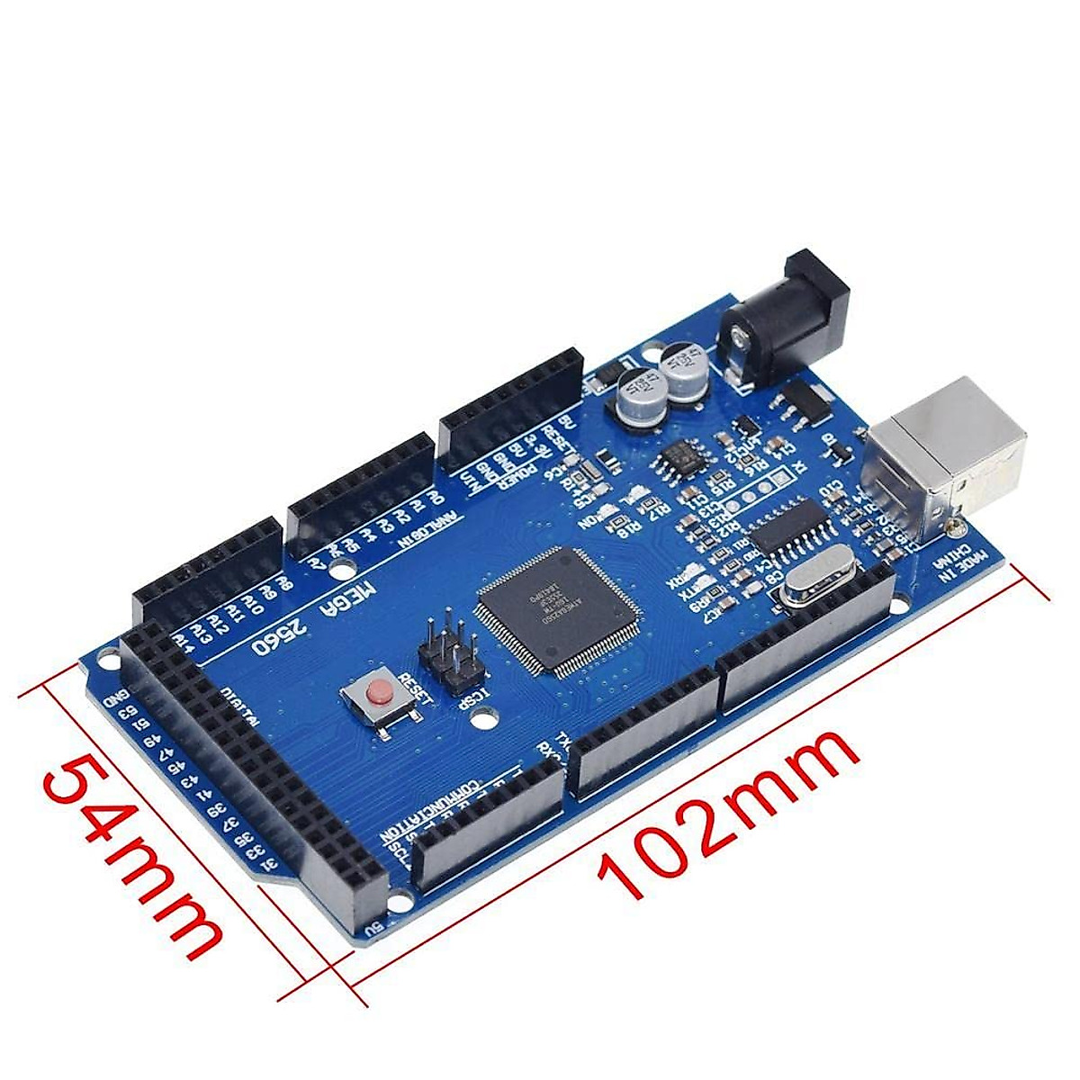 Howay 5V for 2560 for 256-0 R3 (2560-16AU CH340) 2560 PRO Embed AVR USB Development Board Compatible for 3D Printer
