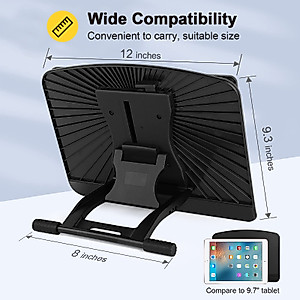 Parblo PR 100 Universal Tablet Stand, Adjustable from 10 to 16 inch for Drawing Tablets, Monitors, Compatible with iPad, Microsoft Surface Pro Series, Laptop