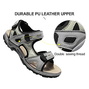 CAMEL CROWN Comfortable Hiking Sandals for Women Waterproof Sport Sandals for Walking Beach Water with Arch Support