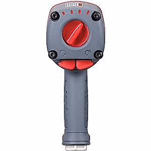 Ingersoll Rand 2145QiMAX 3/4” Drive Air Impact Wrench – Quiet Technology, 1,350 ft-lbs Powerful Reverse Torque Output, 7 Vane Motor, Steel Hammer Case, Gray
