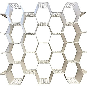 Evelots 4 Pack Dresser Drawer Organizer-Divider-Sock-Belt-Scarf-Underwear-112 Slots Total