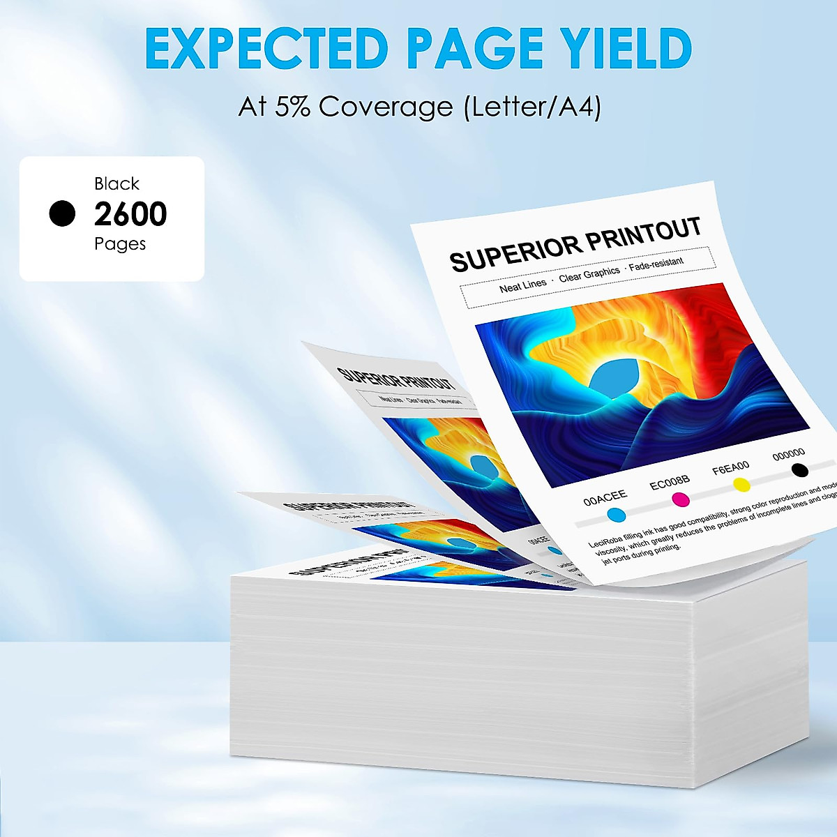 LeciRoba TN660 High Yield Black Toner Cartridge Replacement for Brother TN660 TN630 to use with HL-L2300D HL-L2380DW HL-L2320D DCP-L2540DW HL-L2340DW HL-L2360DW MFC-L2720DW Printer (2-Packs)