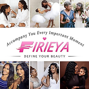 FIRIEYA Deep Wave Lace Front Wigs Human Hair Wigs for Black Women 180% Density 4X4 HD Transparent Lace Closure Human Hair Wigs for Black Women Glueless with Baby Hair Natural Color(18 Inch)