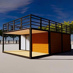 Tiny House, Modern Steel Structure Modular Container Home, Modern Extended Mobile Fold with Kitchen and Bathroom, 20ft, 30ft, 40ft