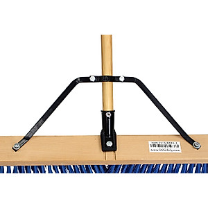 24'' RK Safety Wooden Push Broom with Brace and Bamboo Handle (Pack of 6)