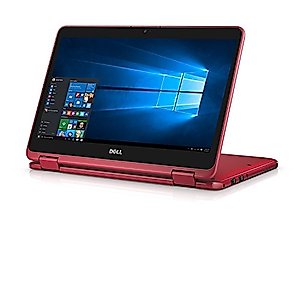 Dell i3185-A982RED 2018 Newest Inspiron 3000 11.6" 2-in-1 Touchscreen Laptop/Tablet PC, 7th Gen AMD A6-9220e 2.5GHz Processor