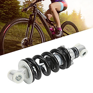 VLUOO Mountain Bike Rear Shocks Strong and Durable Bicycle Rear Suspension Shock, Rear Bike Shock Absorber with Two Screws for Outdoor Cycling, Shock Absorber 125mm