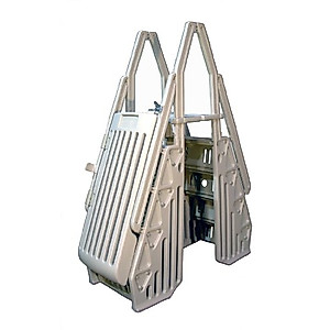 Vinyl Works Deluxe Above Ground Pool Step Entry System with Gate