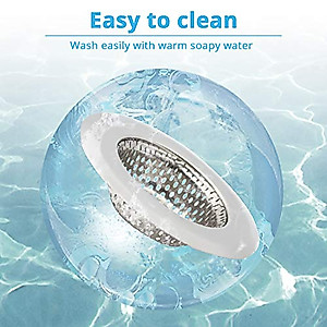 KUFUNG Sink Strainer, Basket Stainless Steel Bathroom Sink, Utility, Slop, Kitchen and Lavatory Sink Drain Strainer Hair Catcher (2.25 inch, 4Pack)…
