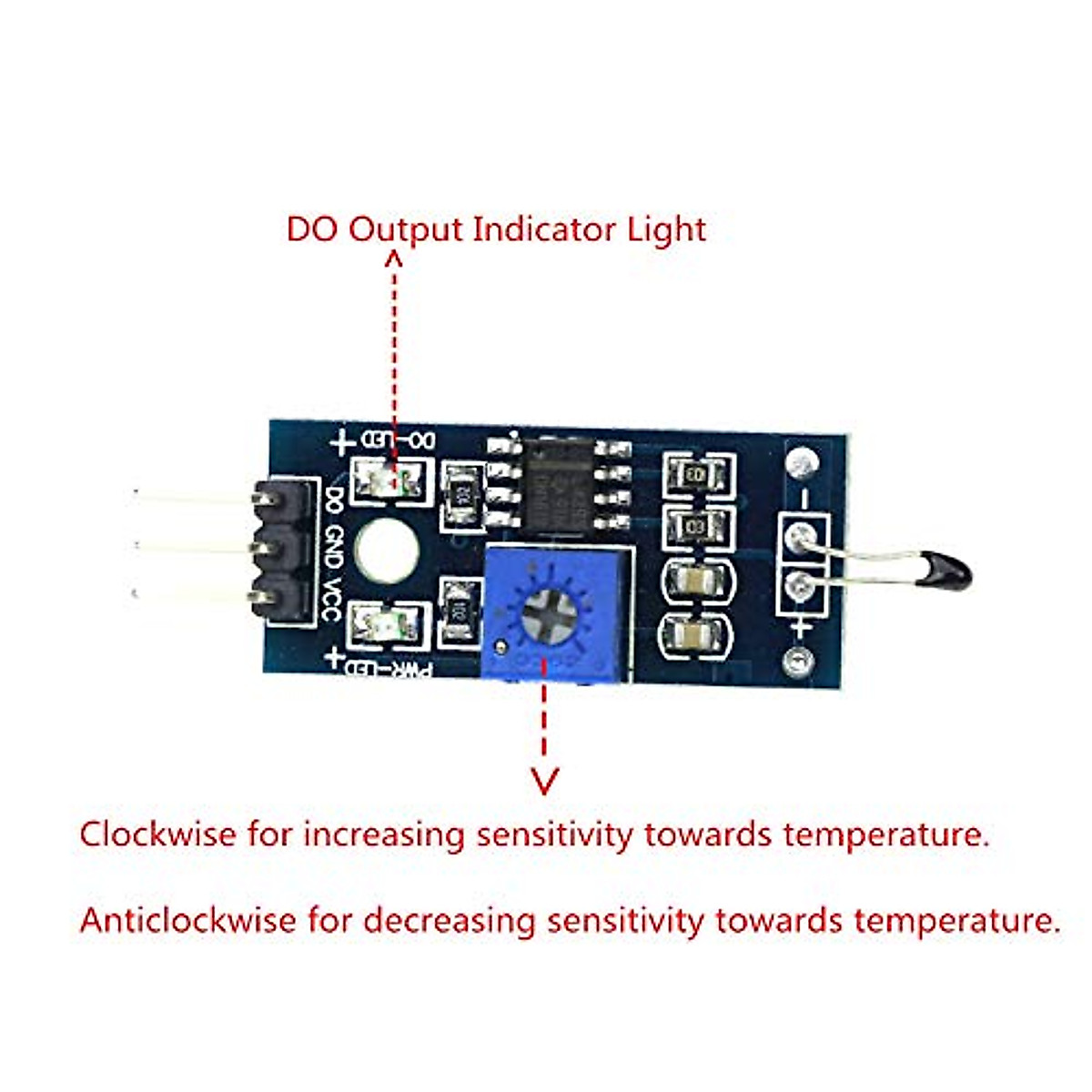 Ardest Digital High Sensitivity NTC Thermal Thermistor Sensor Module for Arduino DIY Kit MCU Robot