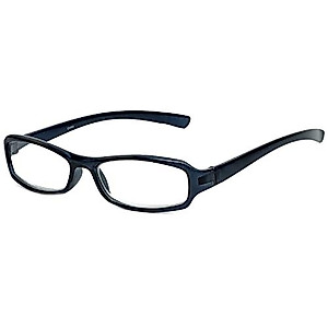Calabria 8034 Designer Reading Glasses +1.50 Black Women Spring Hinged One Power Readers Distortion Free Lightweight Durable