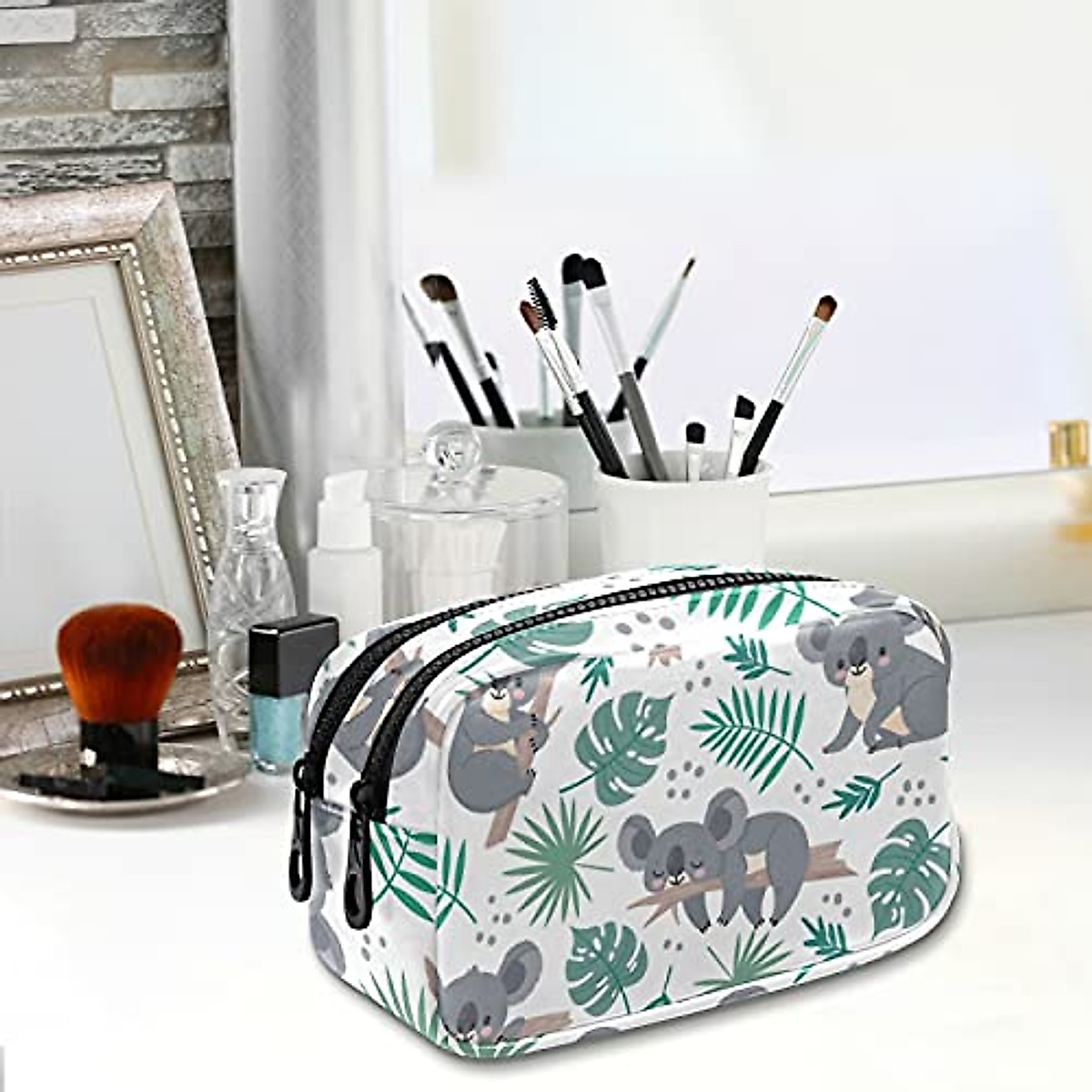 cooltfun Koala Pencil Pouch Cute Stationary Pencil Box Big Capacity Pen Case School Study Supplies for Teen Girls Waterproof Large Storage Pencil Pouch Student