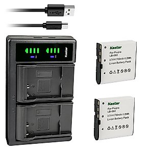 Kastar 2-Pack Battery and LTD2 USB Charger Replacement for VJIANGER 4K Digital Camera, 4K WiFi Digital Camera, 1080P Camcorder, 1080P Video Camera, VJIANGER 4K 48MP Vlogging Camera for YouTube