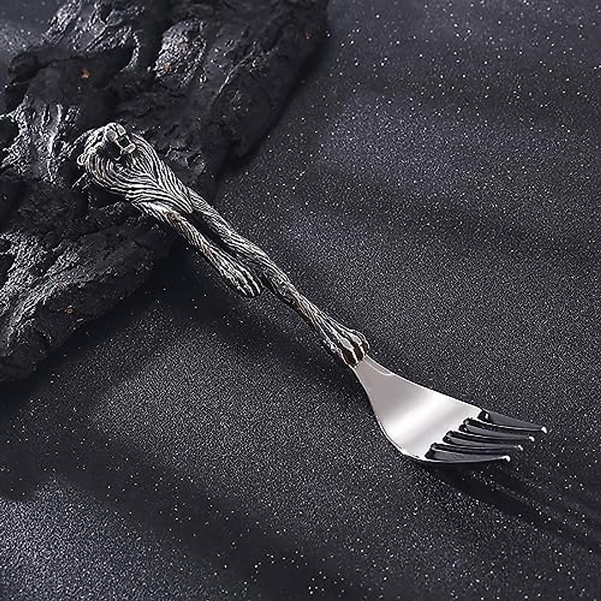 Silverware Set Handmade Badass Lion Cutlery Set Premium Stainless Steel Utensils,Including Knife/Fork/Spoon,Halloween Cutlery Utensil Set Silverware Set Gift For Gothic Punk Lover