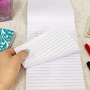 BAZIC Writing Pad 100 Sheets 6" X 9", Lined Ruled Memo Writing Notebook, Easy Tear Note Paper for Office School Home, 1-Pack