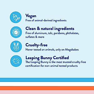 Megababe Thigh Rescue Anti-Chafe Stick | Prevents Skin Chafe & Irritation | Thighs, arms, bra-lines & more | 2.12oz - Unscented