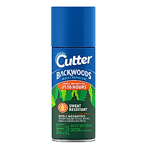 Cutter Backwoods Insect Repellent Travel Size, Repels Mosquitos for Up To 10 Hours, 25% DEET, 3 Ounce (Aerosol Spray)