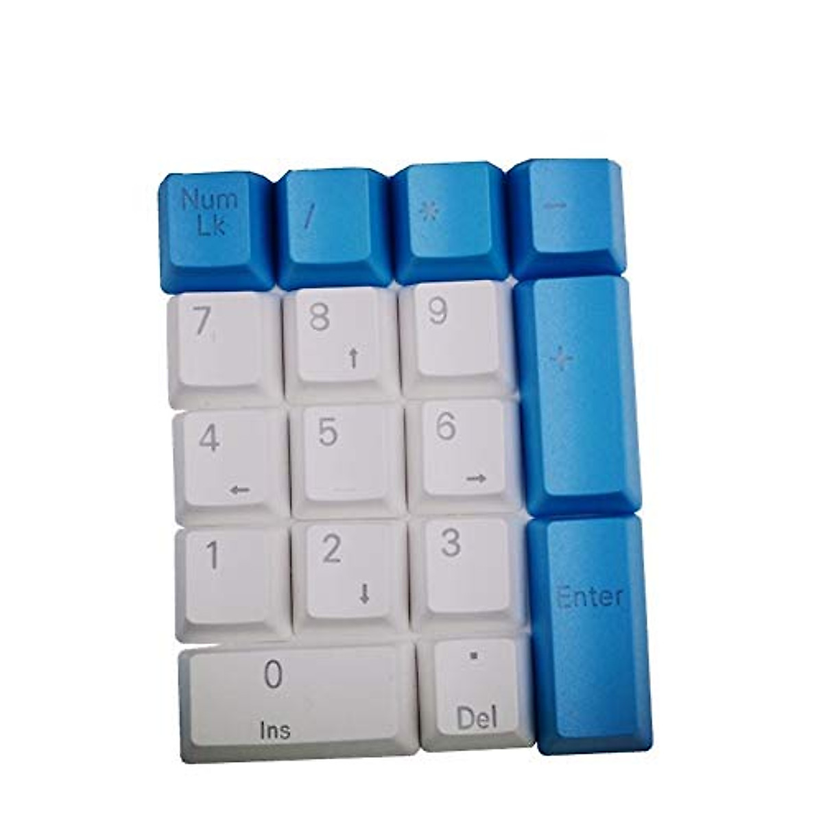 Keycap PBT Backlit Keycaps Cherry MX Key Caps for 104/108 Backlit Mechanical Gaming Keyboard Numeric Keyset Keycap Set (Color : White)