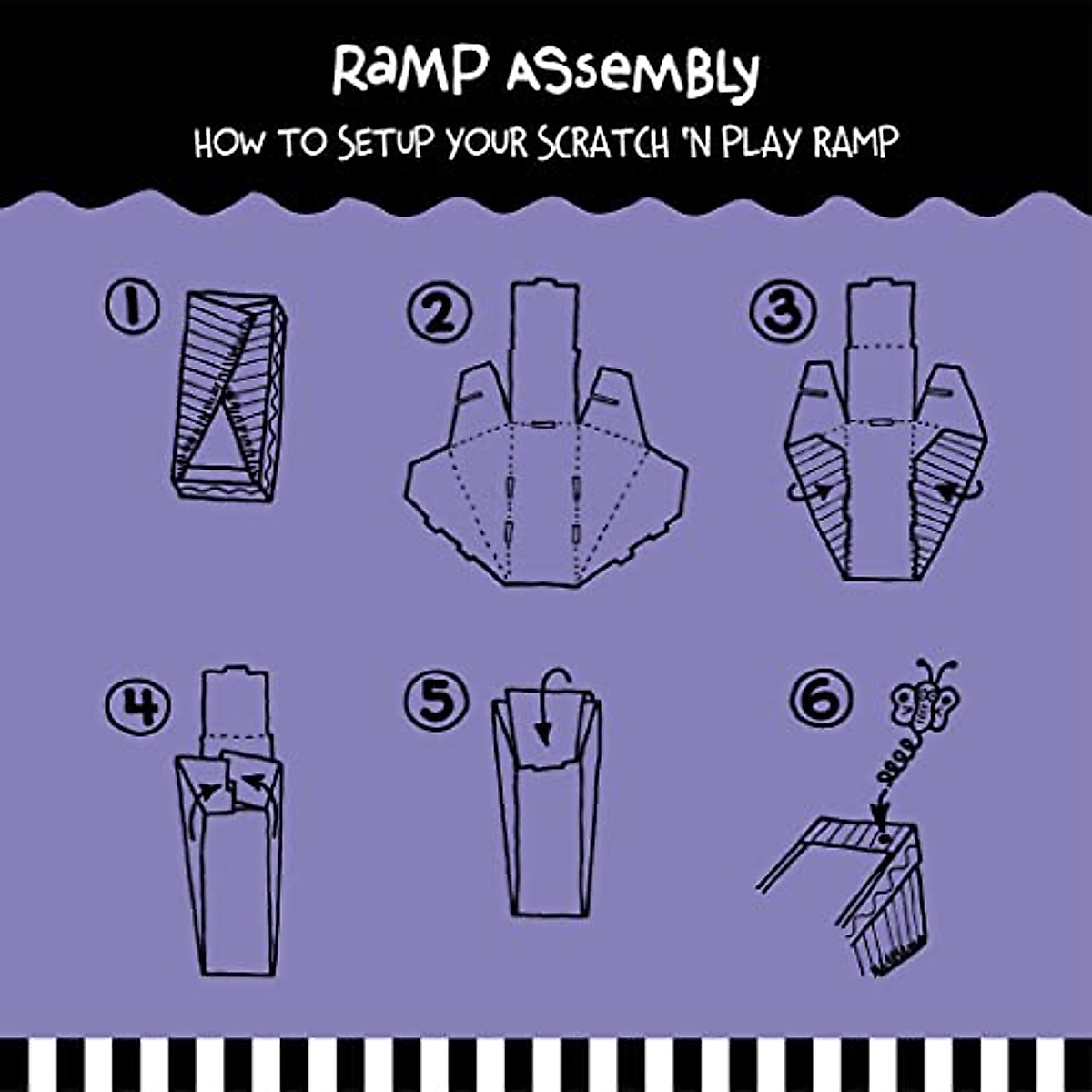 Petmate FAT CAT Big Mama's Scratch 'n Play Ramp Reversible Cardboard Toy