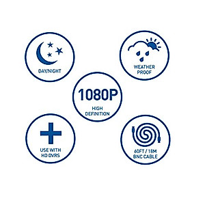 Swann Add-On DVR Bullet Security Camera System with Sensor Spotlight, 1080p Full HD Video, Indoor or Outdoor Design, Dusk to Dawn Color Night Vision Plus True Detect™ Heat and Motion Detection