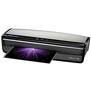 Fellowes Jupiter 2 125 Laminator with 10 Pouches, 12.5 Inch (5734101), Black & Grey and Thermal Laminating Pouches, 3mil Letter Size Sheets, 9 x 11.5, 200 Pack, Clear (5743401)
