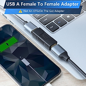 SAISN USB 3.0 Connector Female to Female Adapter USB 3.0 Coupler Adapter Converter Bridge Extension Coupler (Pack of 3, Black)