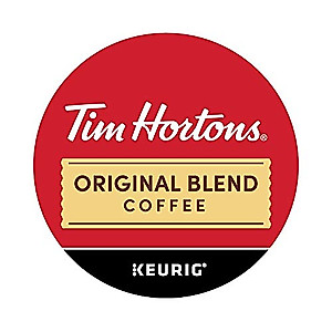 Tim Hortons Original Blend, Medium Roast Coffee, Single-Serve K-Cup Pods Compatible with Keurig Brewers, 72ct K-Cups, 6x12ct Boxes