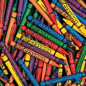 Kicko Wax Crayons - Coloring Wax Pastel in Bright Assorted Colors for School Supply, Creative Play, Arts and Crafts, DIY Projects, Children’s Party Activity, 250 Crayons Total