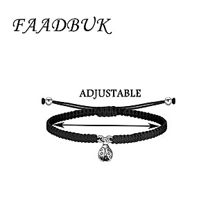 FAADBUK Ladybug Memorial Keychain When a Ladybug Appears In Memory of Love One Sympathy Gift (Card)