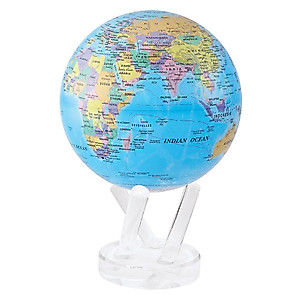 MOVA Globe Blue Political Map 6"