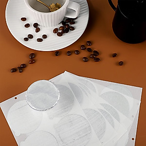 120 Pcs Aluminum Foil Lids, Foil Seals Lids to Reusable Coffee Pods Aluminum Foil Seals Compatible with Nespresso Vertuo Refillable Pods, 62mm