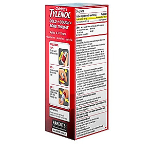 Tylenol Children's TYLENOLCold + Flu Oral Suspension, Bubblegum, 4 Fl. Oz