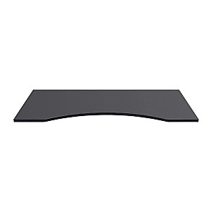 Monoprice Table Top 5 Feet Wide - Black Custom Sized for Sit-Stand Height Adjustable Riser Desk - Workstream Collection