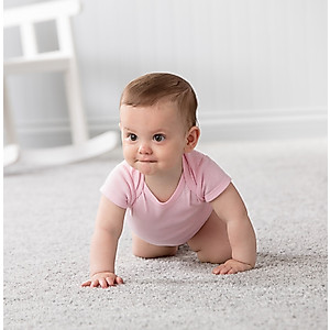 Gerber Baby 5-Pack Solid Onesies Bodysuits, Pink, 6-9 Months