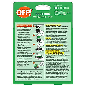 OFF!. S C Johnson Country Fresh Scent Mosquito Coil III Refills, 6 Refills (Pack of 6)